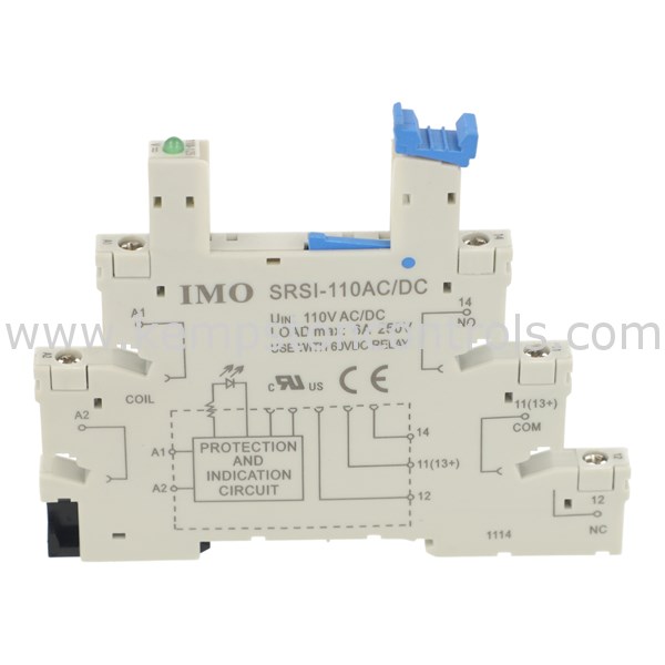 IMO SRSI-110AC/DC IMO RELAY SOCKET (BASE) FOR ETS RELAYS 60VDC T35 DIN ...