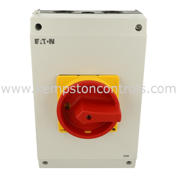 Eaton Moeller P3-63/I4/SVB/N MOELLER 63A 3P+N ISOLATOR PLASTIC ENCL | Kempston Controls