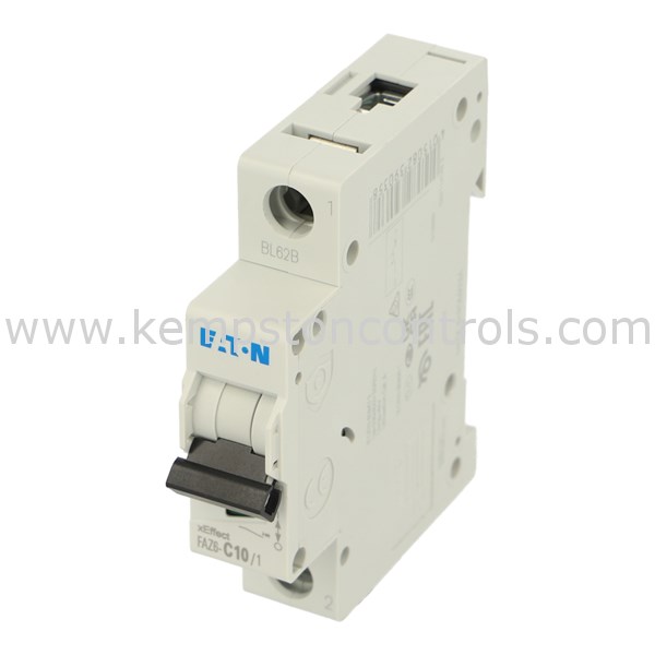 Eaton Moeller FAZ6-C10/1 MOELLER MINIATURE CIRCUIT BREAKER, 10A, 10KA, TYPE C SP | Kempston Controls