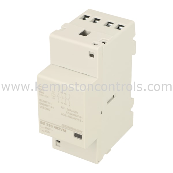 Schrack BZ326482VM SCHRACK MODULAR CONTACTOR 25A, 2 NO + 2 NC, 24VACDC ...