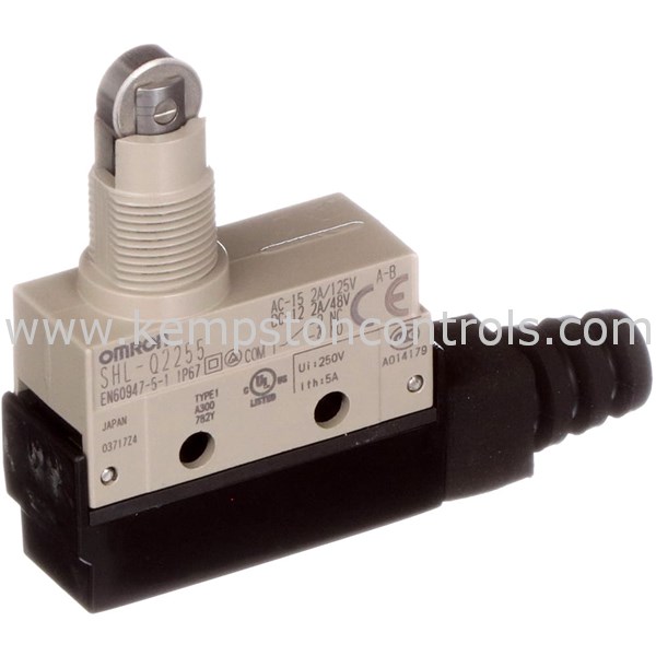 Omron SHL-Q2255 OMRON ENCLOSED SWITCH, 10A, PANEL MOUNT ROLLER PLUNGER ...