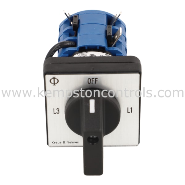 Kraus and Naimer CA10.A048/GBA001.E SWITCH DISCONNECTOR, 20A, 3 POLE, 4 POSITION, ENGRAVED 'OFF ...
