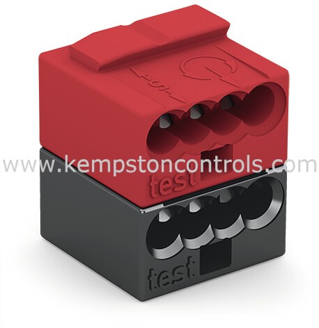 WAGO 243-211 WAGO CONNECTOR, FOR EIB APPLICATIONS DARK GRAY/RED ...