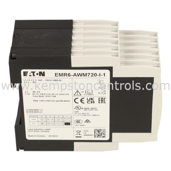 Eaton Moeller EMR6-AWM720-I-1 MOELLER PHASE MONITORING RELAY, MULTI ...