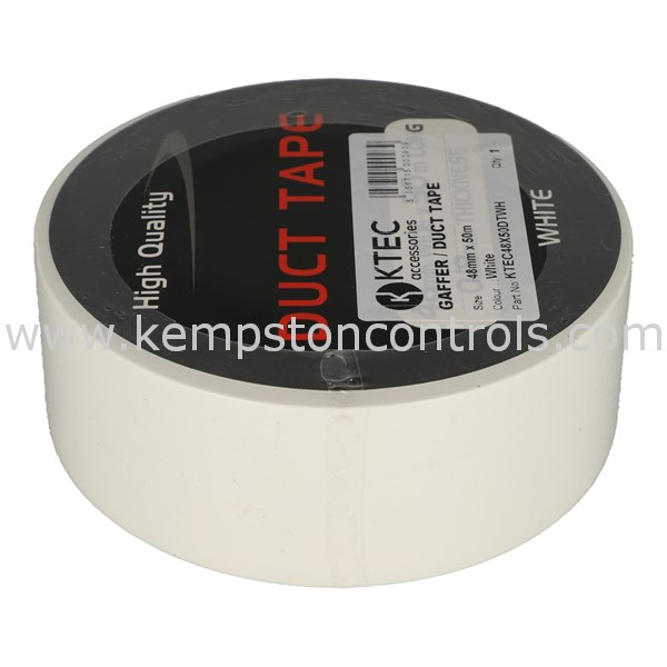 KTEC Accessories KTEC48X50DTWH KTEC GAFFER/DUCT TAPE 48MM X 50M (WHITE ...