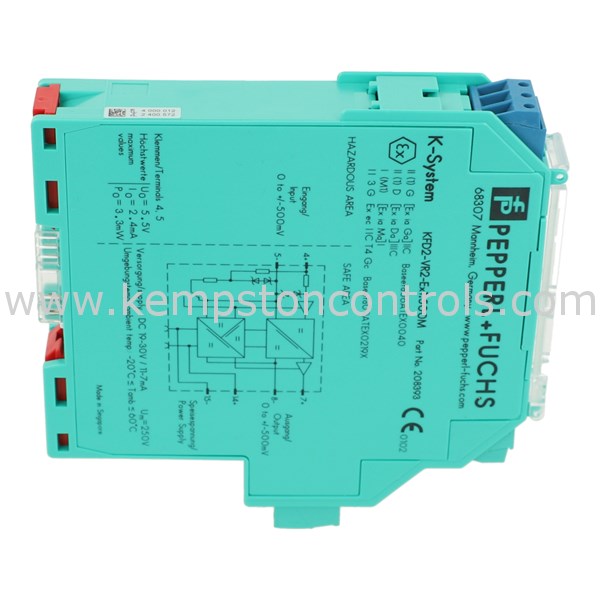 Pepperl + Fuchs KFD2-VR2-EX1.500M P+F VOLTAGE REPEATER, 1 CHANNEL ...