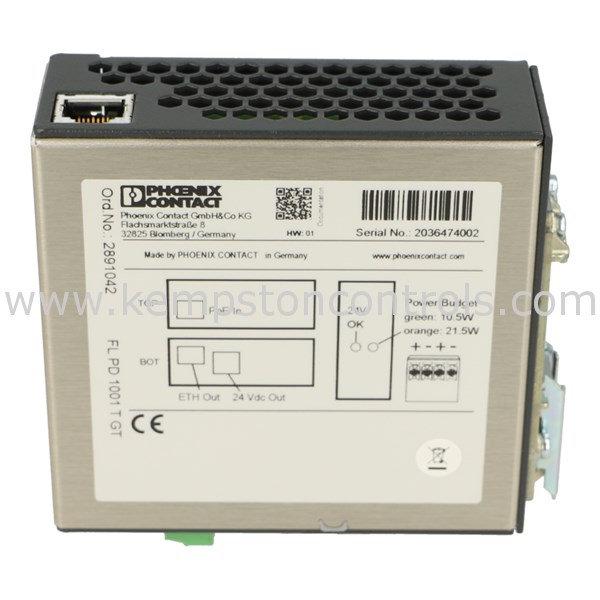 Phoenix 2891042 PHOENIX ETHERNET MODULE, 10, 100, 1000 MBPS NETWORKS ...