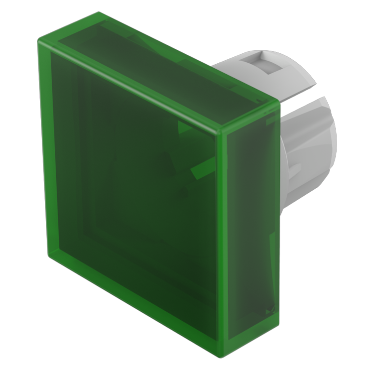 EAO 51-951.5 EAO LENS GREEN FLAT 15.2X15.2 PLASTIC TRANSLUCENT ...