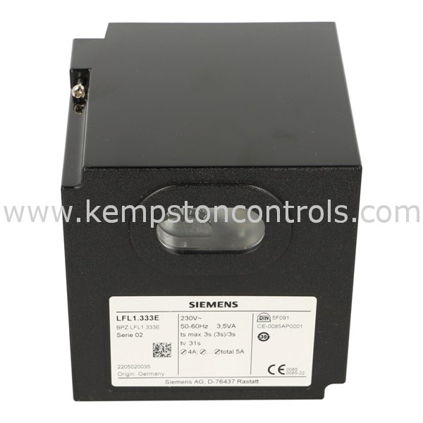 Siemens Burners LFL1.333 - 230V SIEMENS LFL1.333 GAS BURNER CONTROL ...