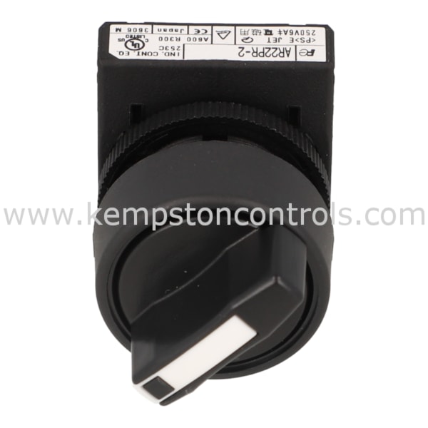 Fuji AR22PR-210B FUJI SWITCH, 2 POSITION, MAINTAINED, 1 NO, BLACK ...