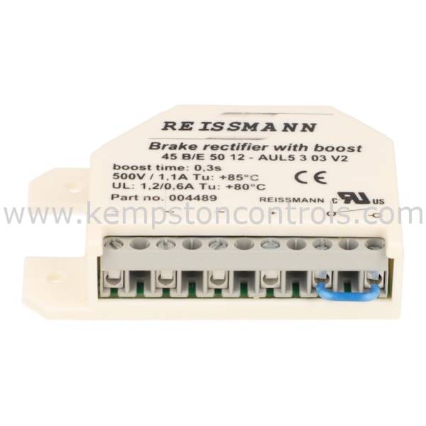 REISSMANN 45B/E5012-AUL5303V2 REISSMANN BRAKE RECTIFIER UNIT, WITH ...