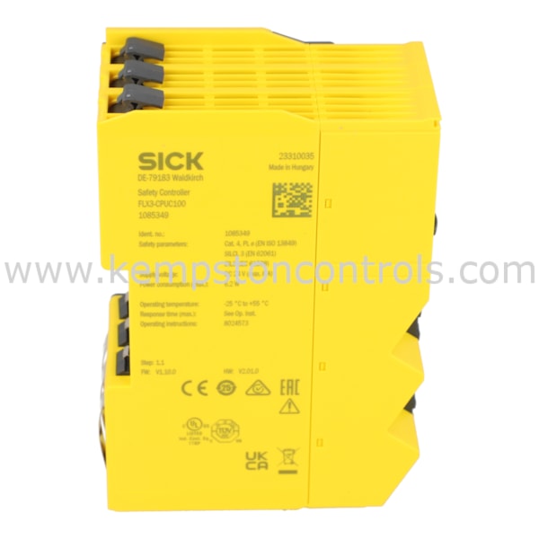 Sick FLX3-CPUC100 SICK SAFETY CONTROLLER, 20 SAFETY INPUT, 4 SAFETY ...
