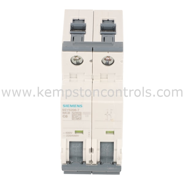 Siemens 5SY5206-7 SIEMENS MINIATURE CIRCUIT BREAKER UNIVERSAL CURRENT ...