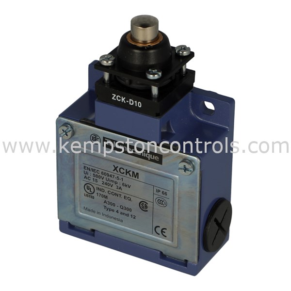 Telemecanique Sensors XCKM110 TELEMECANIQUE LIMIT SWITCH XCKM - METAL END PLUNGER - 1NC+1NO ...