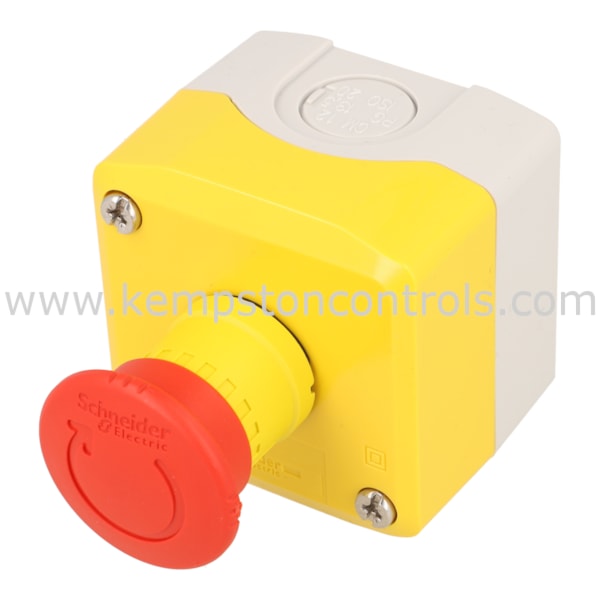 Schneider XALK178 SCHNEIDER ENCLOSED E-STOP, TWIST TO RESET, YELLOW ...