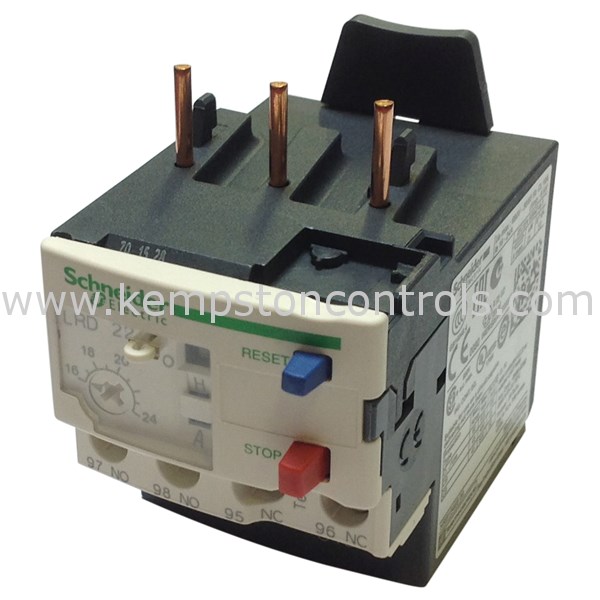 Schneider LRD22 SCHNEIDER OVERLOAD RELAY 16 - 24A | Kempston Controls