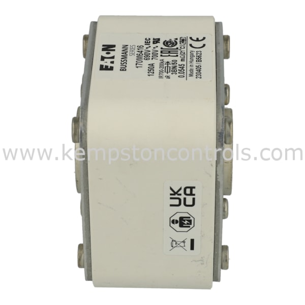 Bussmann 170M6416 BUSSMANN HIGH SPEED SQUARE BODY FUSE 1250A 660V 3B/50 ...