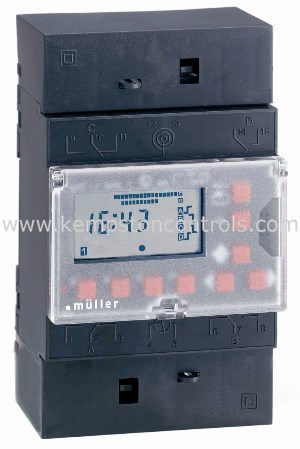 Hugo Muller SC88.40 MULLER TIME SWITCH, PROGRAMMABLE, DIN RAIL, 4 ...