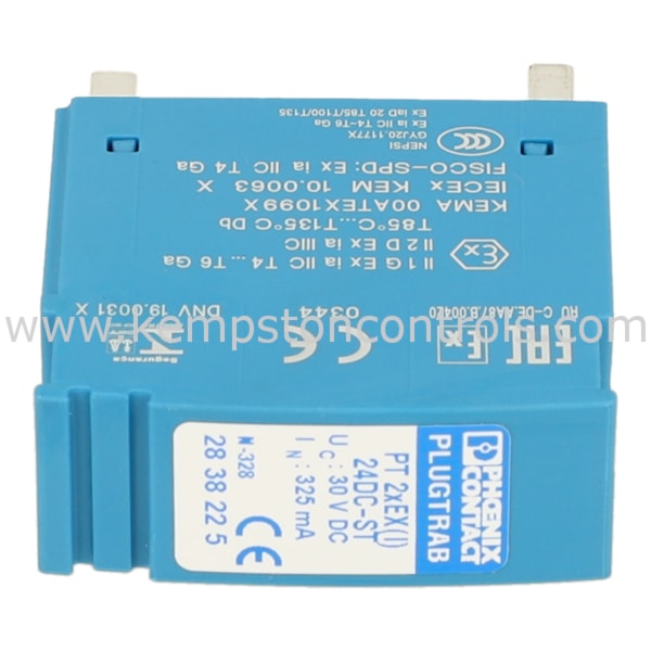 Phoenix 2838225 PHOENIX SURGE PROTECTION PLUG PT 2XEX(I)-24DC-ST 24V DC ...