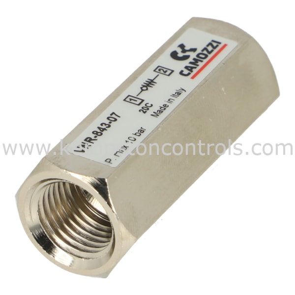 Camozzi VNR-843-07 CAMOZZI NON RETURN VALVE-1/4-FEMALE FEMALE ...