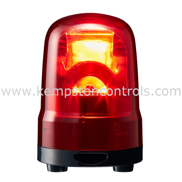 Patlite SKH-M1TB-R PATLITE ROTATING BEACON, RED, 12-24VDC, 100MM, TERMINAL BLOCK, BUZZ, IP23 ...