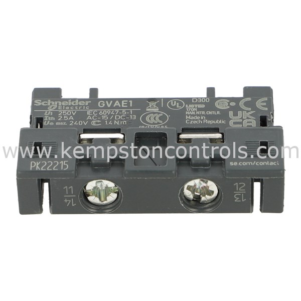 Schneider GVAE1 SCHNEIDER TESYS GV2 & GV3 AUXILLIARY CONTACT 1 NO/NC ...