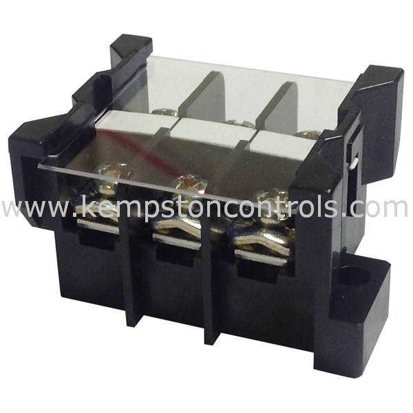 Fuji AYBN023-1 TERMINAL BLOCK 3 POLE 25 AMP WITH TURTLE SHAPED WASHER ...