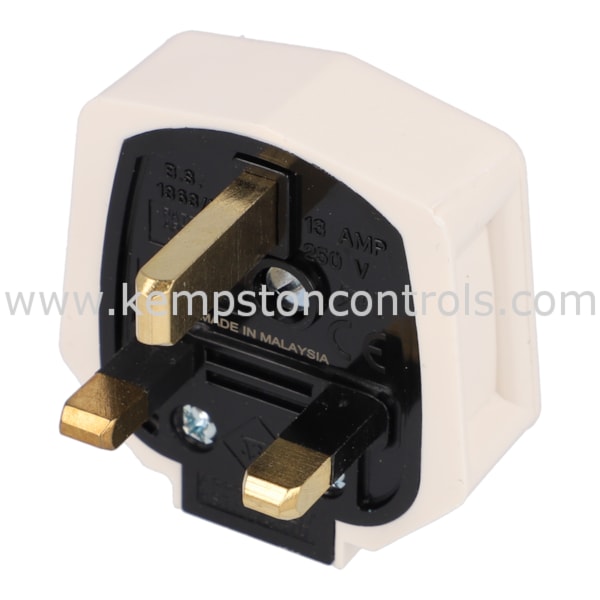 MK Electric PF133 WHI MK ELECTRIC RUBBER PLUG, FITTED WITH 13A FUSE ...