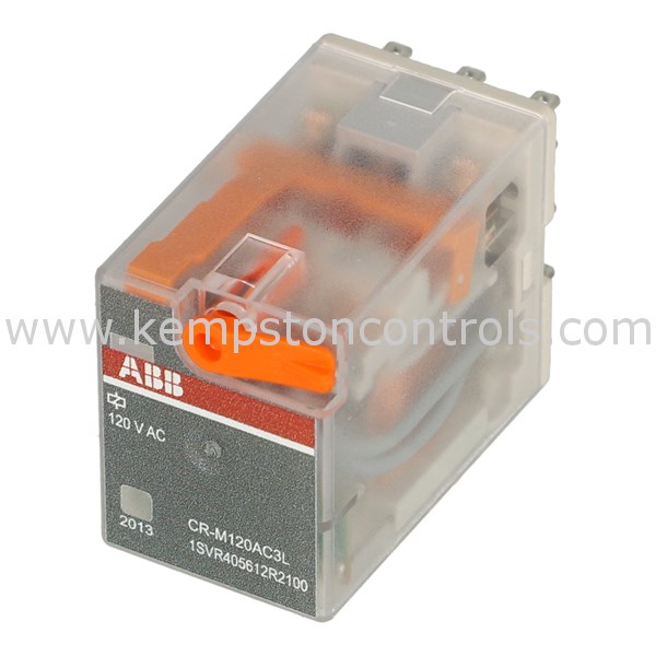 ABB 1SVR405612R2100 ABB PLUGGABLE INTERACTE RELAY 3C/O, A1-A2=120VAC ...