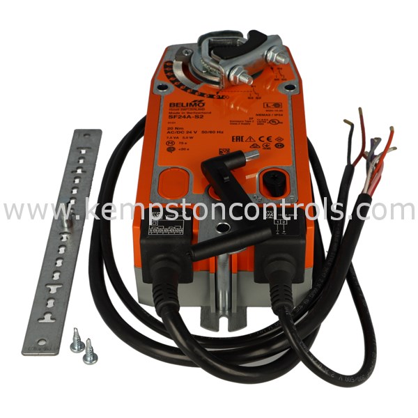 Belimo SF24A-S2 BELIMO SPRING RETURN ACTUATOR AC/DC 24V, OPEN/CLSE ...