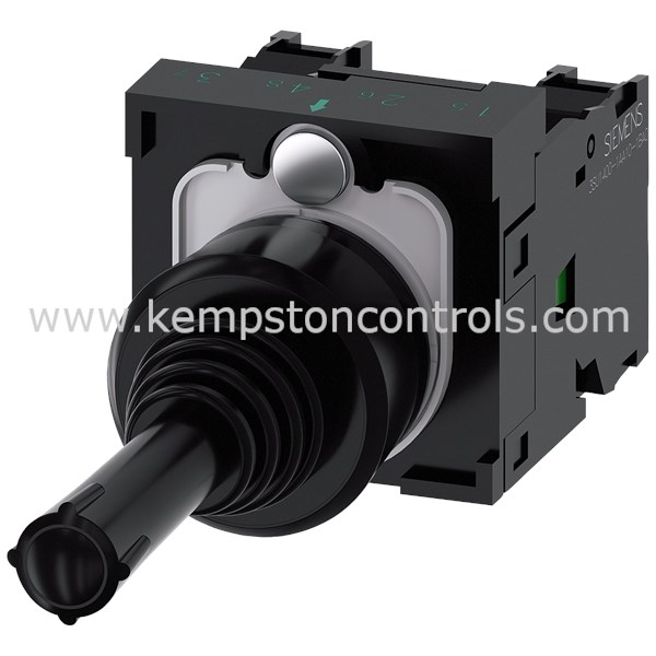 Siemens 3SU1100-7AC10-1NA0 SIEMENS COORDINATE SWITCH, 22MM, ROUND, PLASTIC, BLACK, 2 POSITIONS ...