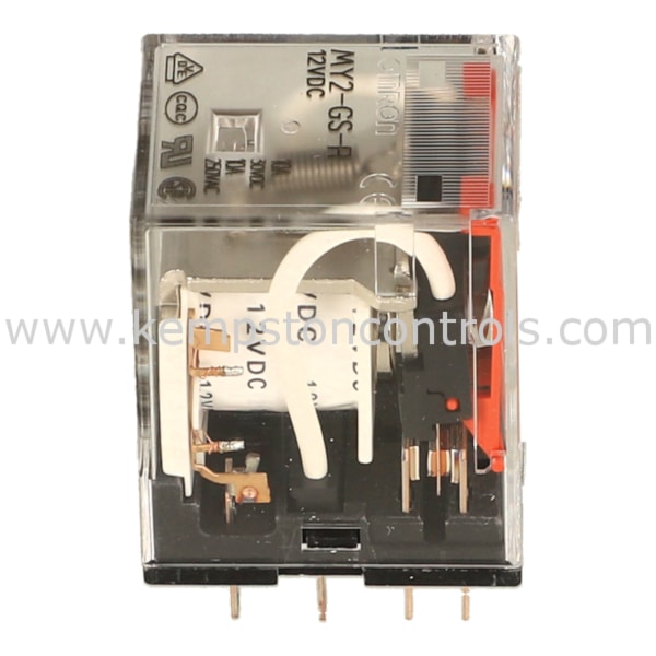 Omron MY2-GS-R DC12 OMRON RELAY, PLUG-IN, 8-PIN, DPDT, 10 A, MECHANICAL INDICATOR, 12 VDC ...