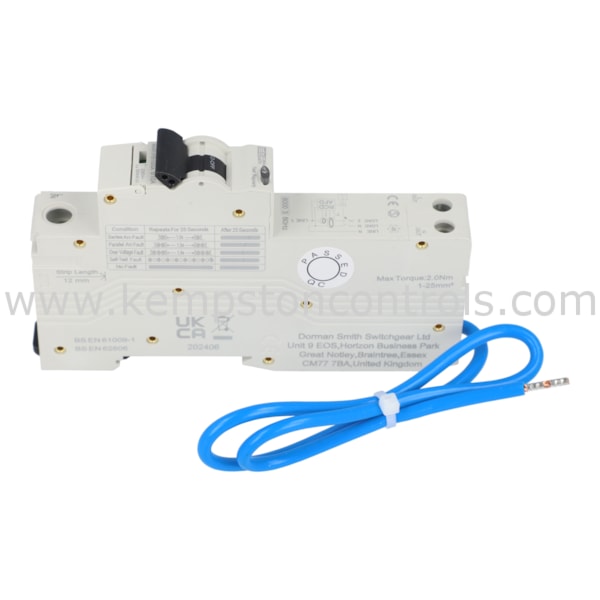 Dorman Smith MAR1PB1030A DORMAN SMITH LOADPRO AFDD/RCBO 6KA 1-POLE TYPE ...