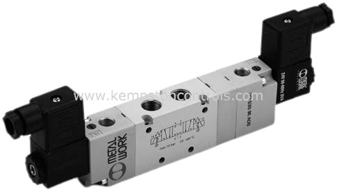 Metal Work Pneumatic 7010021100 S70 SOLENOID VALVE, 1/8", 5/2, SOL/SPR ...