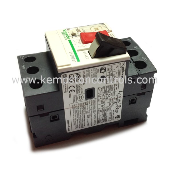Schneider GV2ME07 SCHNEIDER MOTOR CIRCUIT BREAKER, 3 POLE, 1.6-2.5A ...
