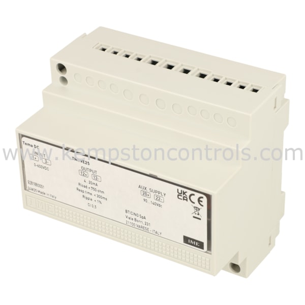 IME TM1VE25 IME TEMA DC TRANSDUCER, 90-140VDC, 4-20MA, 6 DIN MODULE | Kempston Controls