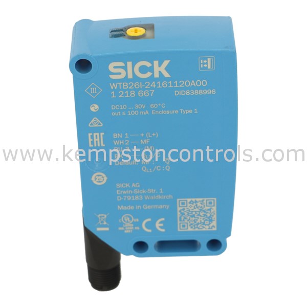 Sick WTB26I-24161120A00 SICK PHOTOELECTRIC SENSOR, DIFFUSE, BGS, 2M ...
