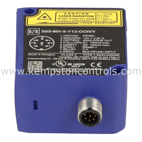 Datasensor S85-MH-5-Y13-OOIVY DATASENSOR DISTANCE SENSOR | Kempston ...