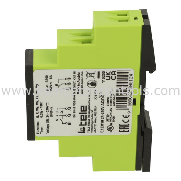 Tele E1ZM10 24-240VAC/DC TELECONTROL MULTI-FUNCTION TIMER, UP TO 7 ...