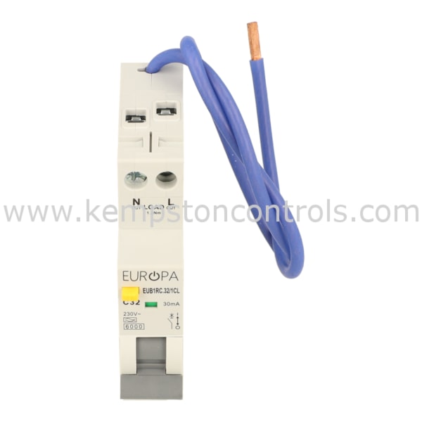 Europa Components EUB1RC.32/1CL EUROPA COMPONENTS RCBO, 32A, 6KA ...