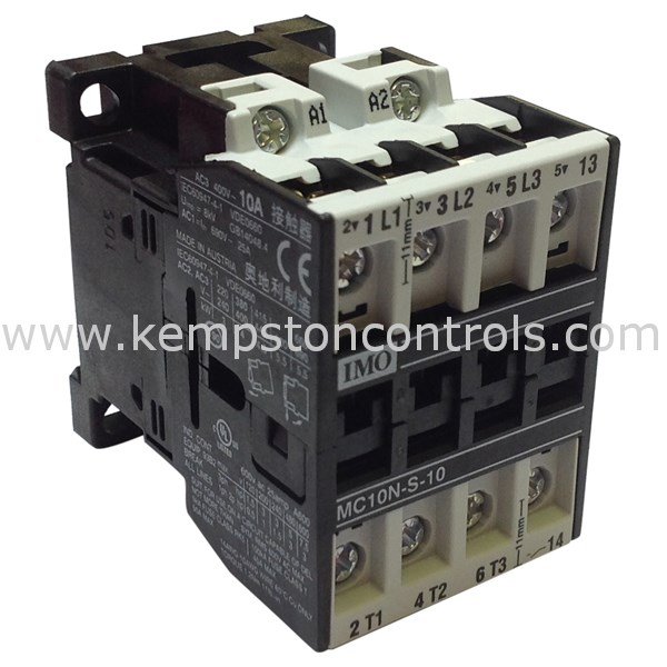 IMO MC10N-S-10110AC CONTACTOR 3 POLE OPEN 4KW 10AAC3, 1 NORMALLY OPEN AUXILIARY110V AC ...