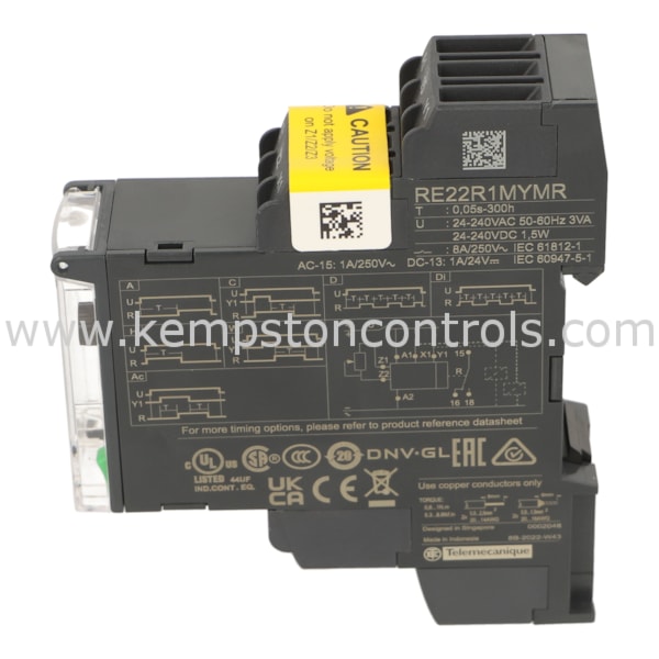 Schneider RE22R1MYMR SCHNEIDER TIME DELAY RELAY 240V | Kempston Controls
