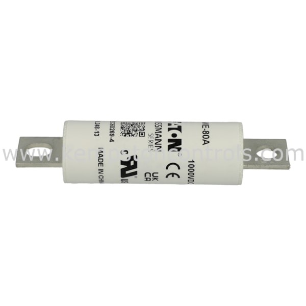Bussmann FWE-80A BUSSMAN 1000VDC, IEC/UL, 80A, AR, 25MM ROUND EV CHARGING STATION FUSE ...