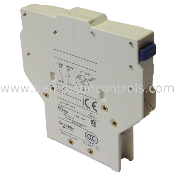 Schneider LAD8N11 SCHNEIDER AUXILIARY CONTACT BLOCK 1NO+1NC SIDE MOUNT ...