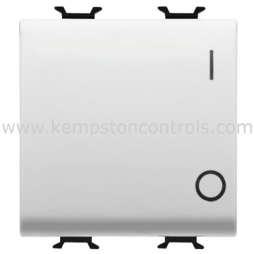 Gewiss GW10034 GEWISS ONE WAY SWITCH, 2 POLES, 250VAC, 16AX, NEUTRAL ...