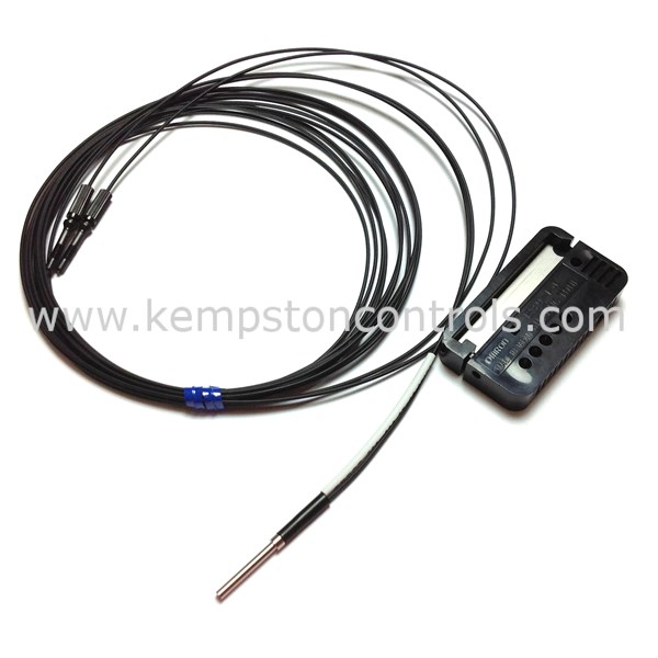 Omron E32-D32 OMRON FIBER OPTIC SENSOR, DIFFUSE, 2MM DIAMETER, COAXIAL, 2M CABLE | Kempston Controls