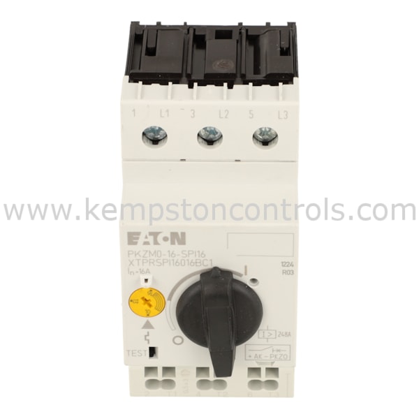 Eaton Moeller PKZM0-16-SPI16 MOELLER MPCB, 3 POLE. 50/60HZ, TURN BUTTON ...