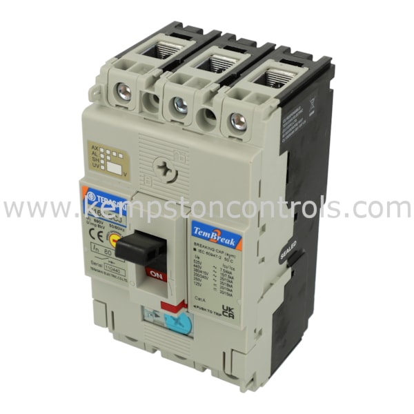 Terasaki S160-SCJ 3P 80A FW MCCB 25KA TERASAKI MCCB, 3 POLE, 525V AC/250V DC OPERATIONAL VOLTAGE ...