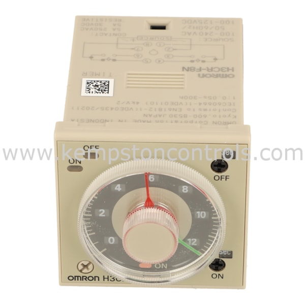 Omron H3CR-F8N AC100-240/DC100-125 OMRON TIMER, 8-PIN, 1/16DIN (48 X 48MM), TWIN DIAL, FLICKER ...