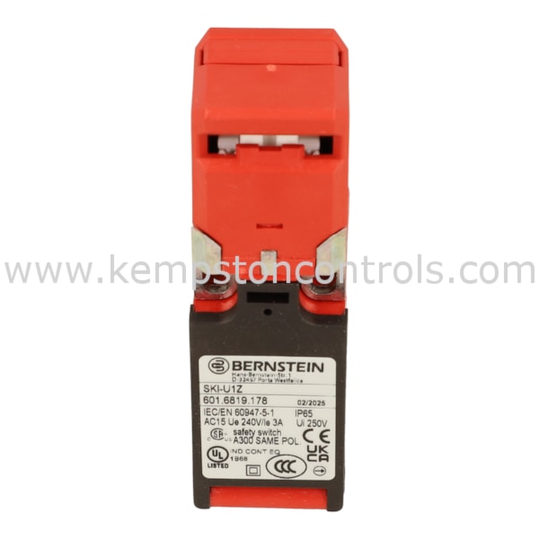 Bernstein 601-6819-178 BERNSTEIN SKI-U1Z M3 SAFETY SWITCH, PLASTIC, 1NO ...